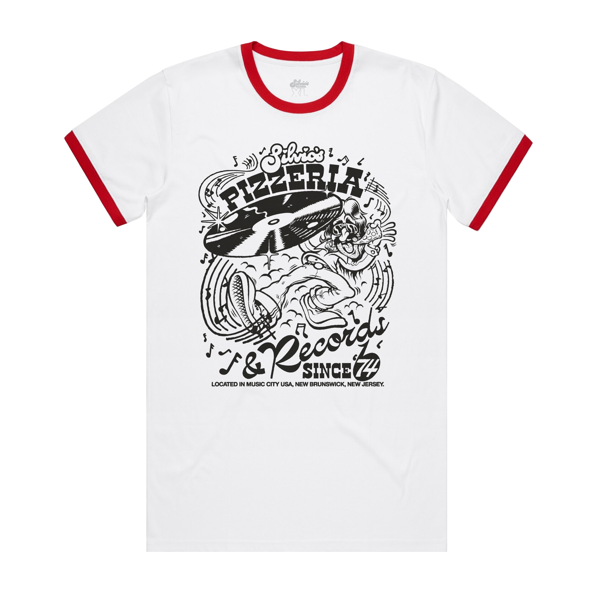 The Ol' Record Shop Ringer - Red – Silvio's Pizzeria